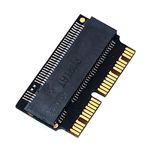 HLT M.2 NVME SSD Convert Adapter Card for MacBook Air Pro Retina (Year 2013-2017), NVME/AHCI SSD Upgraded Kit for A1465 A1466 A1398 A1502 ( Black Adapter)
