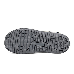 GRITION Women Closed Toe Walking Sandals, Comfortable Athletic Hiking Sandals, Outdoor Trekking Sandals Lightweight, Summer Water Sandals Non-Slip 8US/39EU Beige Blue