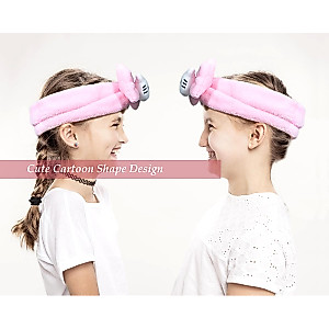 GGJQQDM Kawaii Headband for Spa, Makeup, Face Washing & Pajama Parties - Suitable for Girls and Women (F)