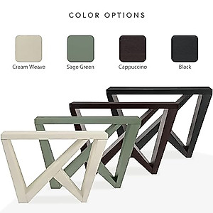 HOMES: Inside + Out Naomi Modern Decorative Accent Console with W-Shaped Legs, Narrow Desk, Wood Entryway Console Table for Living Room, Hallway, Entrance, Small Spaces, Cappuccino