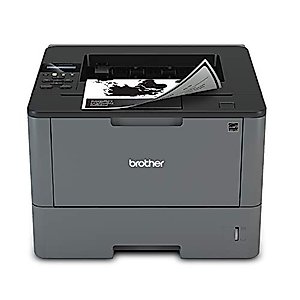 Brother Monochrome Laser Printer, HL-L5200DW, Wireless Networking, Mobile Printing, Duplex Printing, Amazon Dash Replenishment Ready