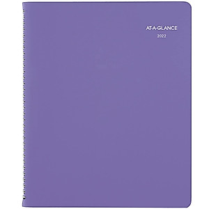 AT-A-GLANCE 2022 Weekly & Monthly Appointment Book & Planner by AT-A-GLANCE, 8-1/2" x 11", Large, Beautiful Day, Lavender (938P-905)