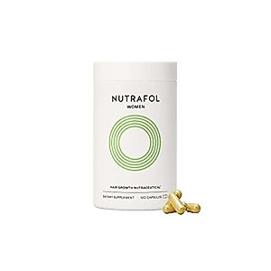 Nutrafol Women's Hair Growth Supplement | Ages 18-44 | Clinically Proven for Visibly Thicker & Stronger Hair | Dermatologist Recommended | 1 Bottle | 1 Month Supply