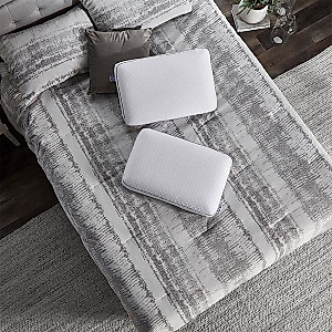 Sealy Essentials Memory Foam Bed Pillow for Pressure Relief, Adaptive Memory Foam Pillow with Washable Knit Cover, Standard, 24 x 16 in x 5 in,White