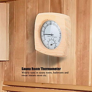 Sauna Thermometer, 2-in-1 Wood Digital Sauna Room Thermometer Hygrometer Sauna Temperature Thermometer Sauna Room Thermometer and Hygrometer Sauna Accessories