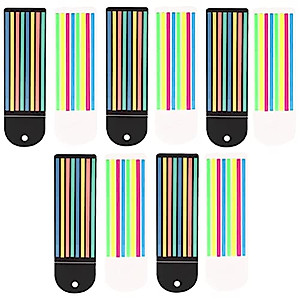 STOBOK Guided Reading Strips Highlight Strips 10 Sheets of Highlight Bookmarks for Children and Teacher Colorful Reading Tools for Kids Classroom Prize Easter Goodie Bag Stuffers
