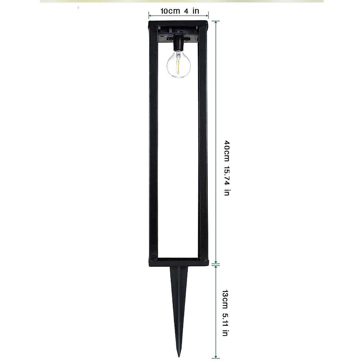 shinar 2 Set Solar Lights with 60 Lumen Vintage Light Bulb E12 warmwhite LEDs Solar Lamps Solar Light Solar Lanterns Solar Pathway Lights for Outdoor Garden, Garage, Driveway, Yard & Balcony