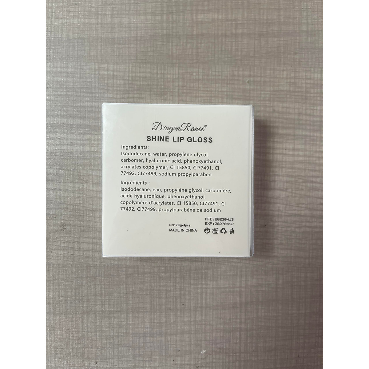 4Pcs Shimmer Lip Gloss Set Plumping Liquid Nude Lipstick Set Moisturizing Lip Stain Long Lasting Waterproof Non-Stick Cup Not-Fade Shiny Lip Gloss Set for Women Glitter Lip Makeup Kit - Set A