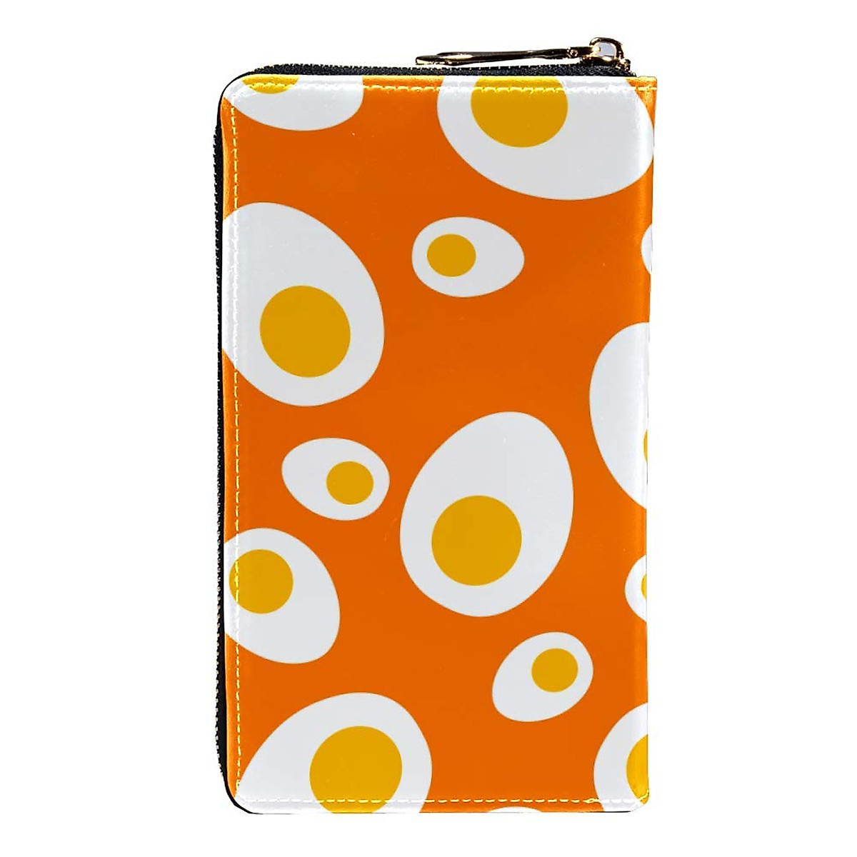 Inhomer Half Egg Women Leather Wallet Purse Organizer for Women Girl