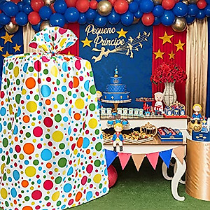 Teling 2 Pcs 80 x 60 in Jumbo Bike Baby Shower Bag Extra Large Bicycle Plastic Gift Bags for Heavy Large Birthday Holiday Bicycle Bags (Colorful, Polka Dots)