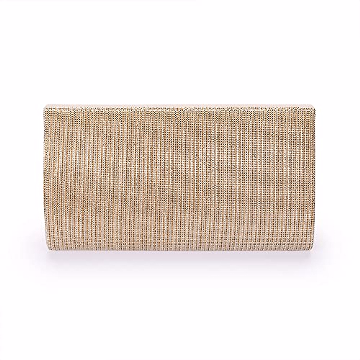 ERIJUNOR E728 Clutch Purse For Women Classic Evening Envelope Bags Shining Party Bridal Prom Crossbody Handbag Champagne