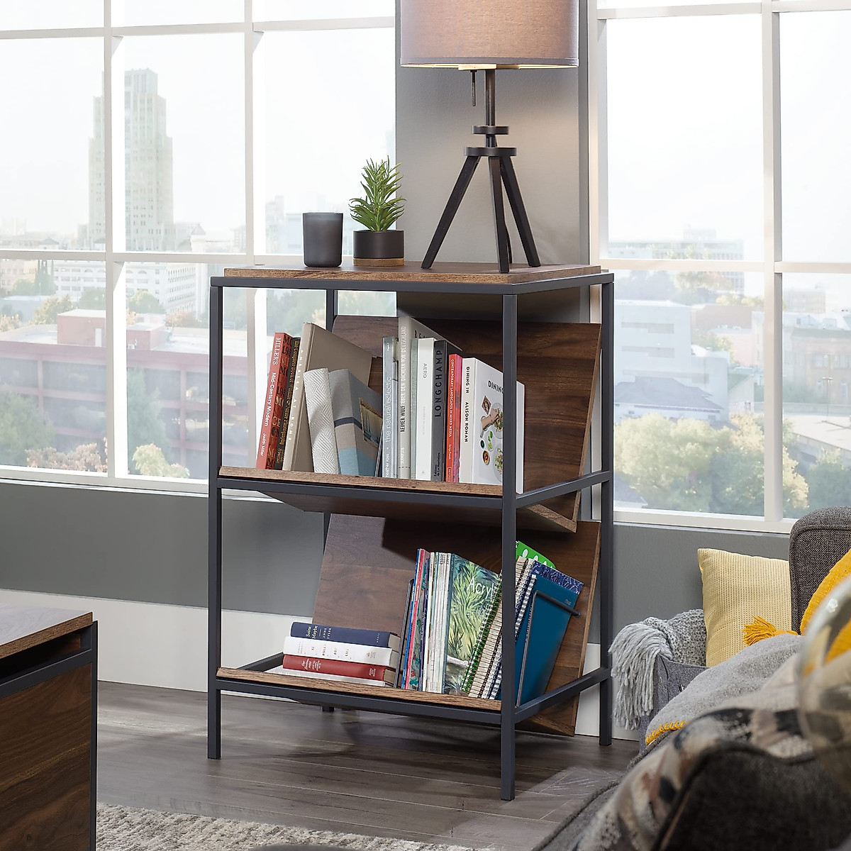 Sauder Nova Loft Accent Storage, Grand Walnut Finish