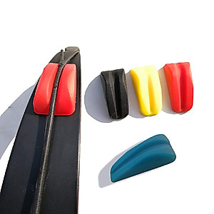 SHARROW 2 Pair Bow String Rubber Stabilizer Recurve Bow Damper Silencers Bow Limb Shock Absorber Dampener Hunting Accessories (Blue)