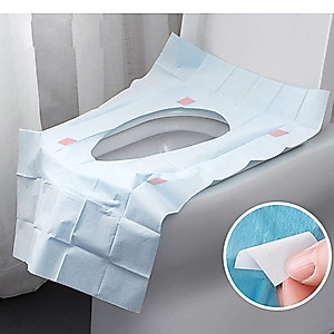 Disposable Toilet Seat Covers-40 Individually Packed, Waterproof, Ideal for Adult and Child -Travel Essentials for Airplanes, Travel, Camping and Public restrooms