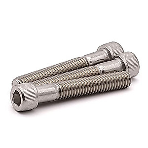1/4"-20 x 3 inch Stainless Socket Head Cap Screws, 304 Stainless Steel 18-8, Allen Hex Drive, Full Thread Coverage, 20 Pack