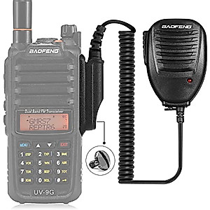 BAOFENG Waterproof Speaker Two Way Radio Microphone Ham Radio Handheld Remote Shoulder Mic UV-9R UV-9R Plus MK1 UV-9R PRO UV-9G GT-3WP BF-T57 BF-9700 UV-82WP(T-56)