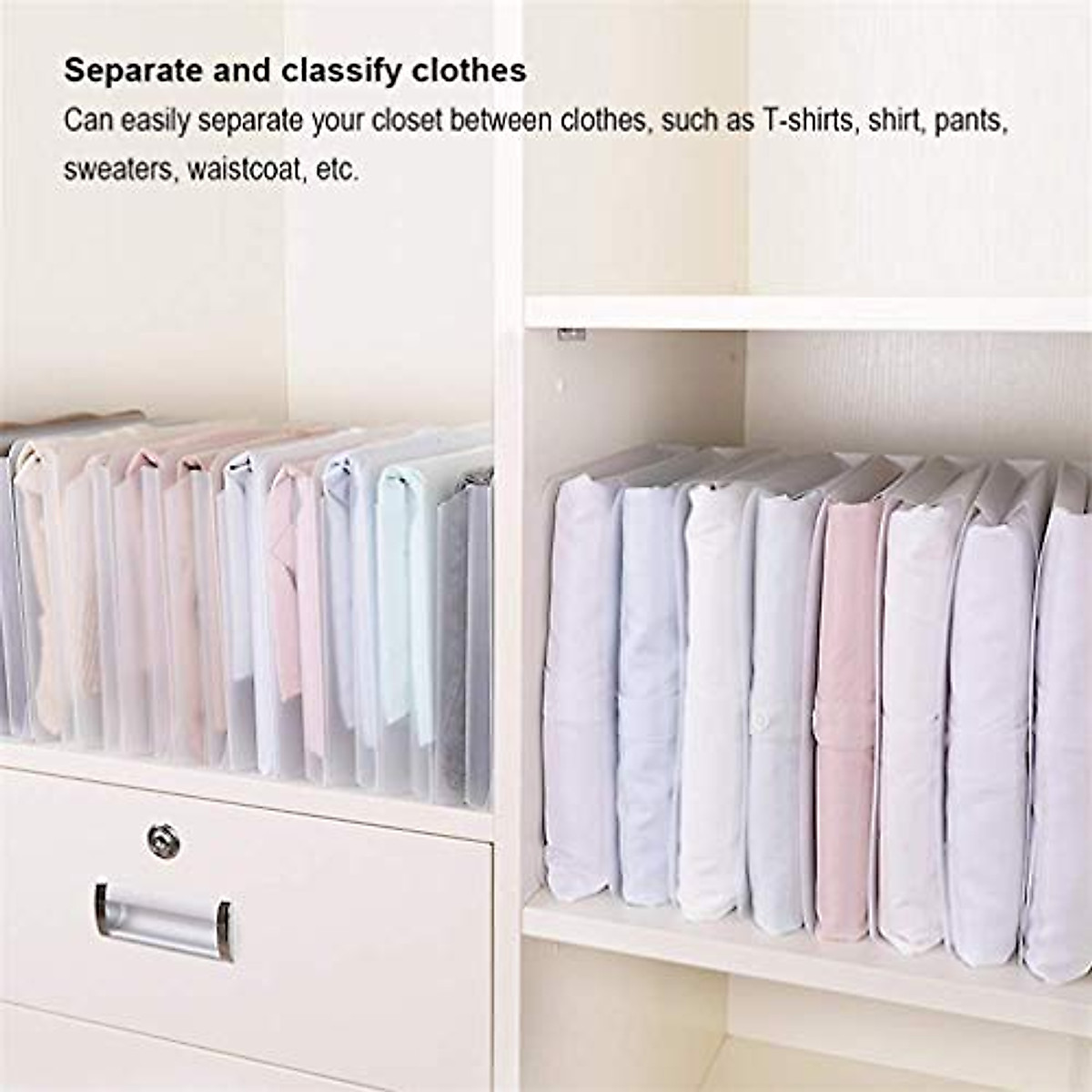 Multipurpose Clothes Folding Board, Shirt Sweater Coat Trousers Clothing Organizer Wardrobe Quick Storage Board, 2-Size Durable Plastic Home Flipfold Laundry Folder Board 5-Pack (L)