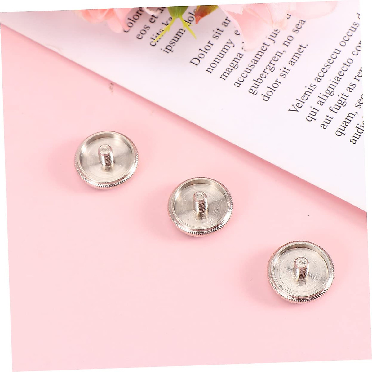 ibasenice 3pcs Snap Press Cover Snap Buttons Horn Speakers Trumpet Buckle Musical Instrument Accessory Trumpet Button Buckle Finger Buttons Musical Instruments Gland Small