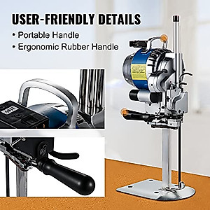 Vevor Straight Knife Cloth 750W Mophorn Fabric Cutting Machine 10 inch High, 10in