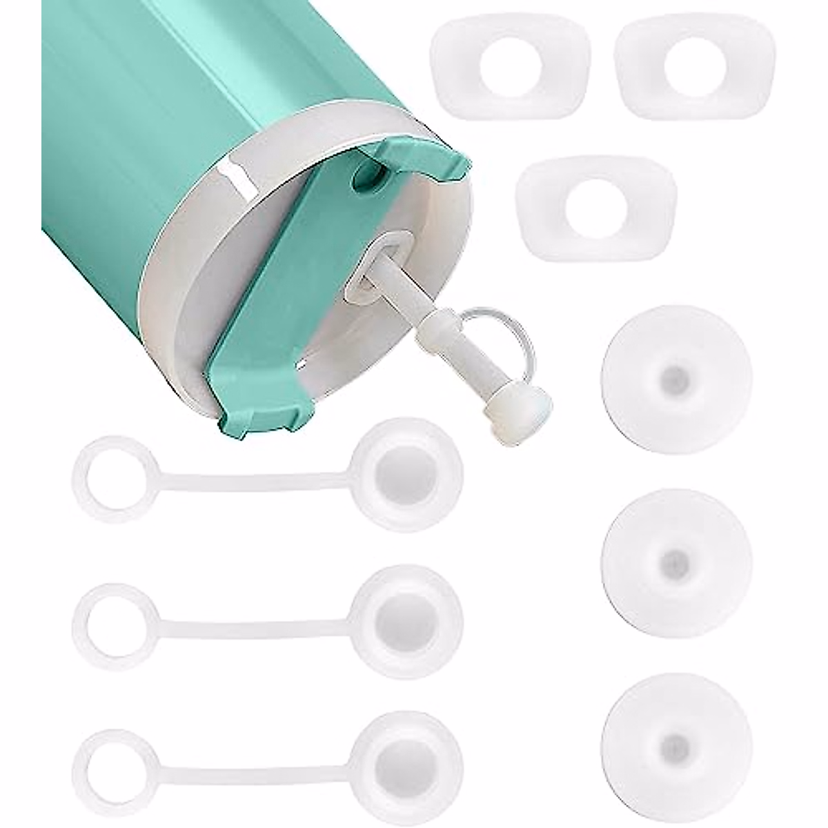 9 PCS Silicone Spill Proof Stopper Set for Stanley Cup, Stanley Cup Spill Proof Stopper Include 3 Straw Lids 3 Square Spill Stoppers And 3 Round Spill Stoppers For Stanley 40oz 30oz