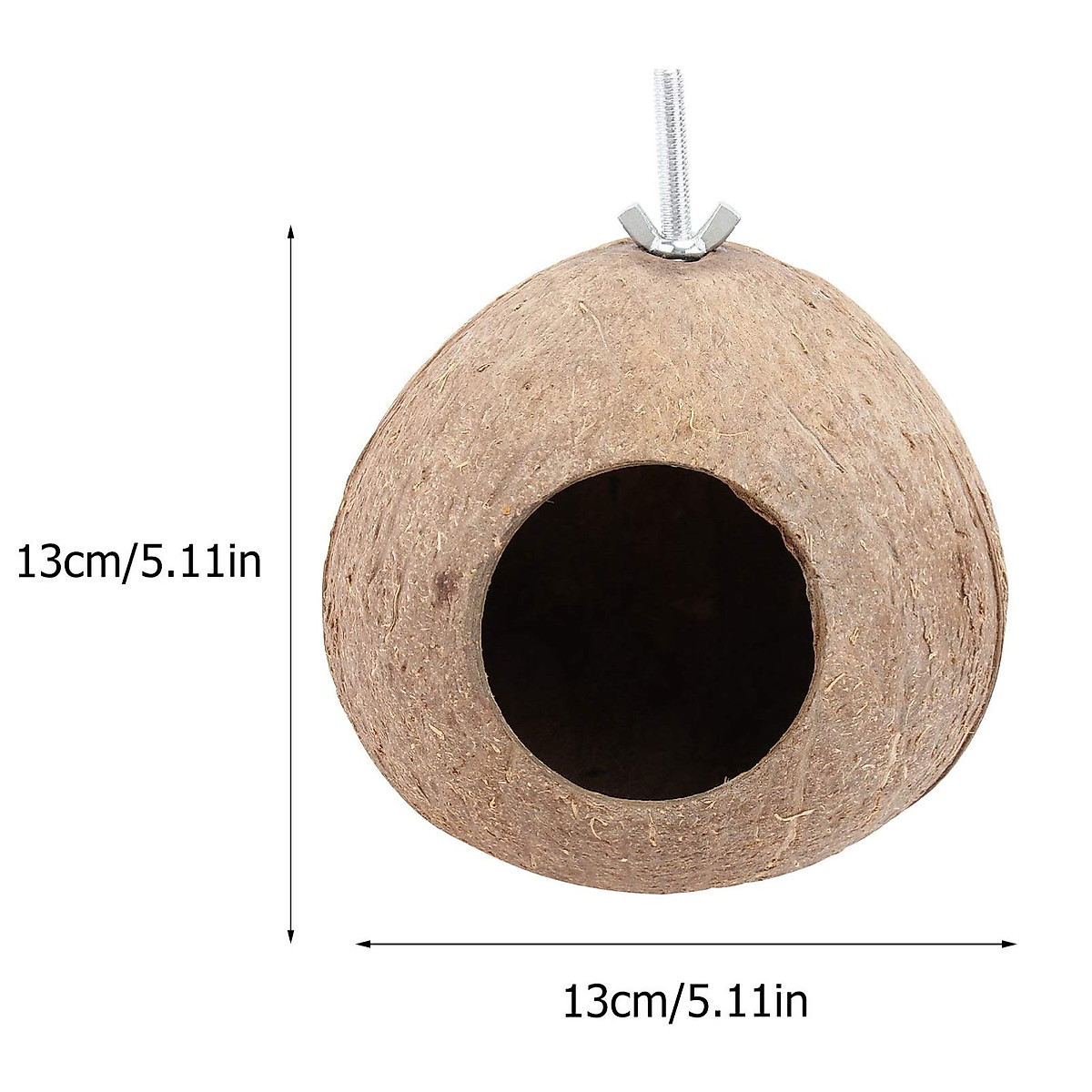 balacoo Parrot Toys Parrot Toys Bird Toy Shell Bird House Natural Hanging Bird House Bird Hut Bird Bed House Toy Cage Toy for Hamster Parrot Macaw with Screw Parrot Toys Bird Toy Bird Toy