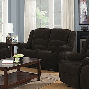 Coaster Furniture Gordon Motion Sofa Chocolate Chenille 601461