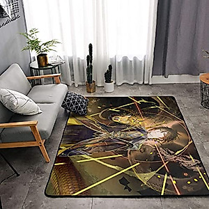 Genshin Impact Zhongli Area Rugs Home Decorator Non-Slip Floor Mat Soft Carpet for Living Dining Bedroom Home 63 X 48 Inch