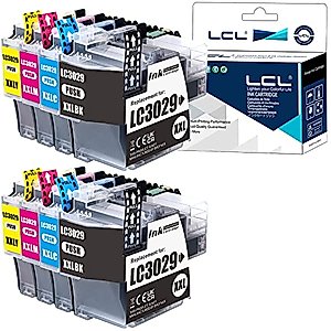 LCL Compatible Ink Cartridge Replacement for Brother LC3029 XXL LC3029BK LC3029C LC3029M LC3029Y High Yield MFC-J6535DW J6535DWXL J6935DW J5830DW J5830DWXL J5930DW (8-Pack 2Bk 2Cyan 2M 2Y)