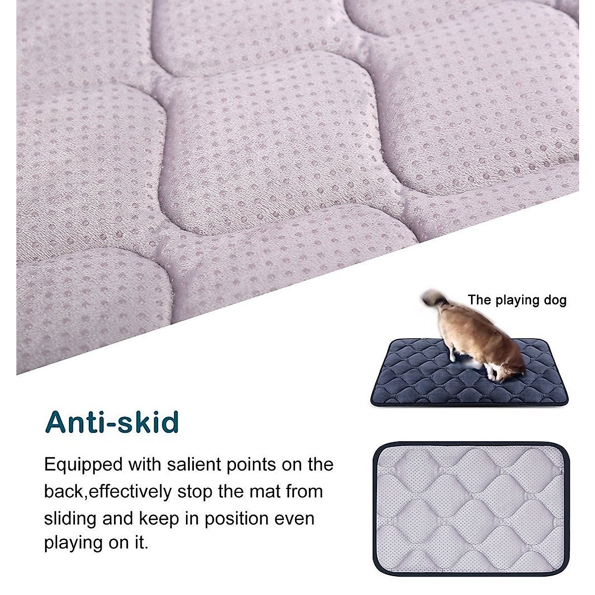 Hero Dog Dog Beds for Small Dogs Crate Pad Mat 27 inch Kennel Pads Washable Mattress Dog Sleeping Mats,Non Slip Pet Beds