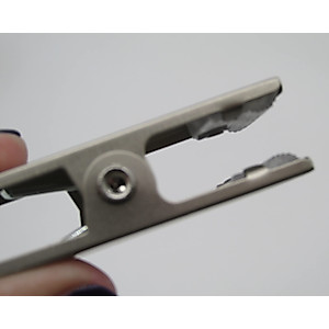 NAHANCO FITTING CLIP BC12 Fitting Clips for Alterations, Brushed Chrome (Pack of 12)