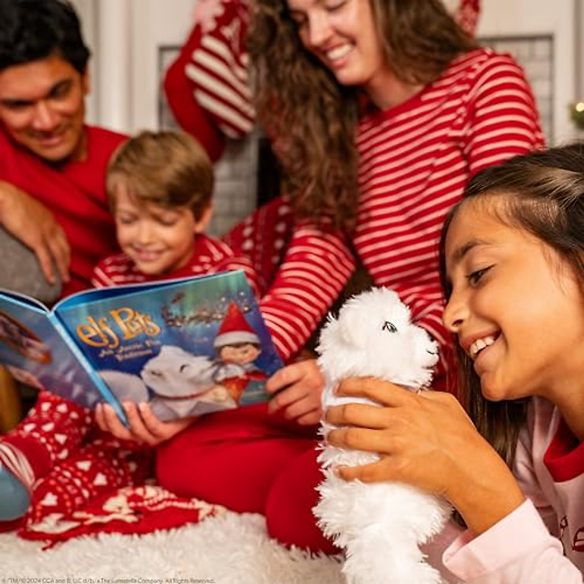 Elf Pets: an Artic Fox Tradition - Huggable Elf Pet Arctic Fox Stuffed Animal - Includes Beautifully Illustrated Hardbound Storybook, Mini Snow Globe Charm and Official Adoption Certificate