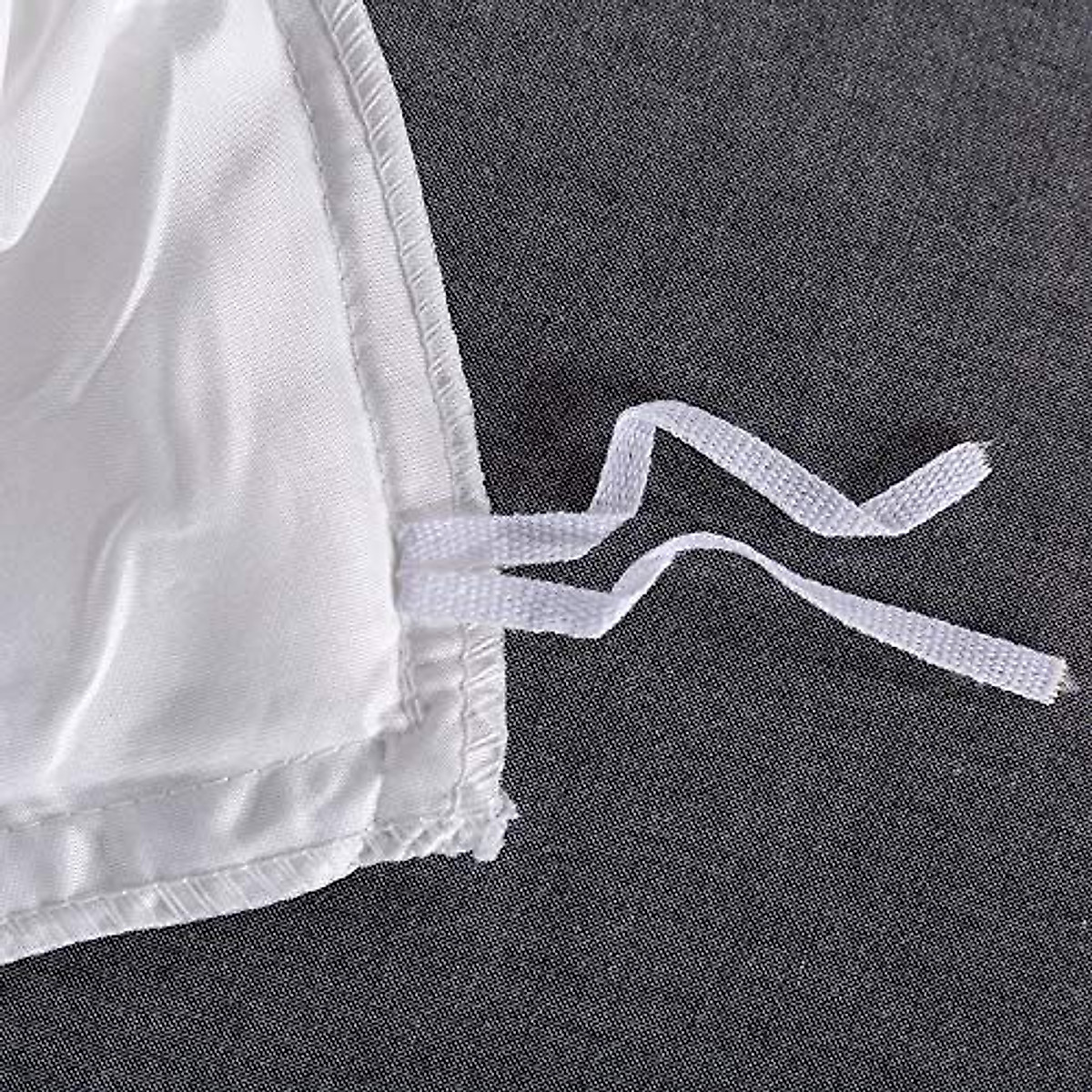 HYPREST White Duvet Cover Queen Size- Soft Lightweight Cooling Aesthetic Farmhouse Ruffled Duvet Cover Bedding Comforter Cover with 1 Duvet Cover and 2 Shams, Oeko-TEX Certificated (No Comforter)