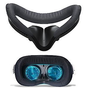Compatible with Oculus Quest 2 Face Bracket Replacement,VR Breathable Foam Face Pad Protective for Meta Quest 2,Comfortable Face Cover Cushion VR Accessories