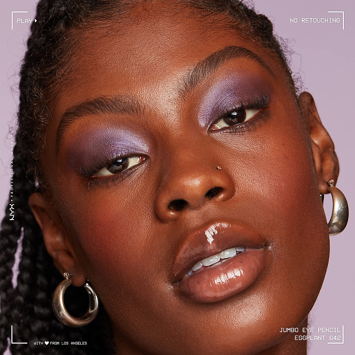 NYX PROFESSIONAL MAKEUP Jumbo Eye Pencil, Blendable Eyeshadow Stick & Eyeliner Pencil - Eggplant (Violet)