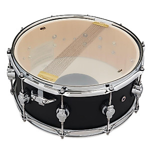 DW Design Series Maple Snare Drum - 6x14, Black Satin