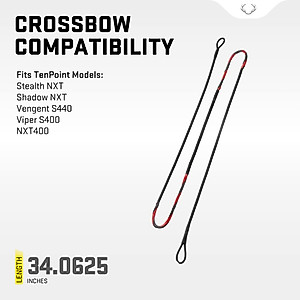 TenPoint Replacement String for Stealth NXT, Shadow NXT, Vengent S440, Viper S400 & NXT400 Crossbow Models (HCA-70317)