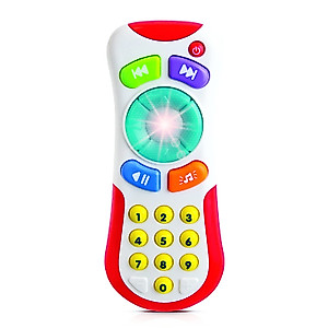 Baby Remote Control Toy for 3 Months & Up - Light Up Toy Remote with Fun Sounds & Music - Perfect Baby Gift