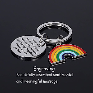 Kivosliviz Lgbt Keychain Gifts Gay Pride Key for Men Him Her Some People are Gay Keyring Lesbian Jewelry Women Gay Pride Gay Keychains