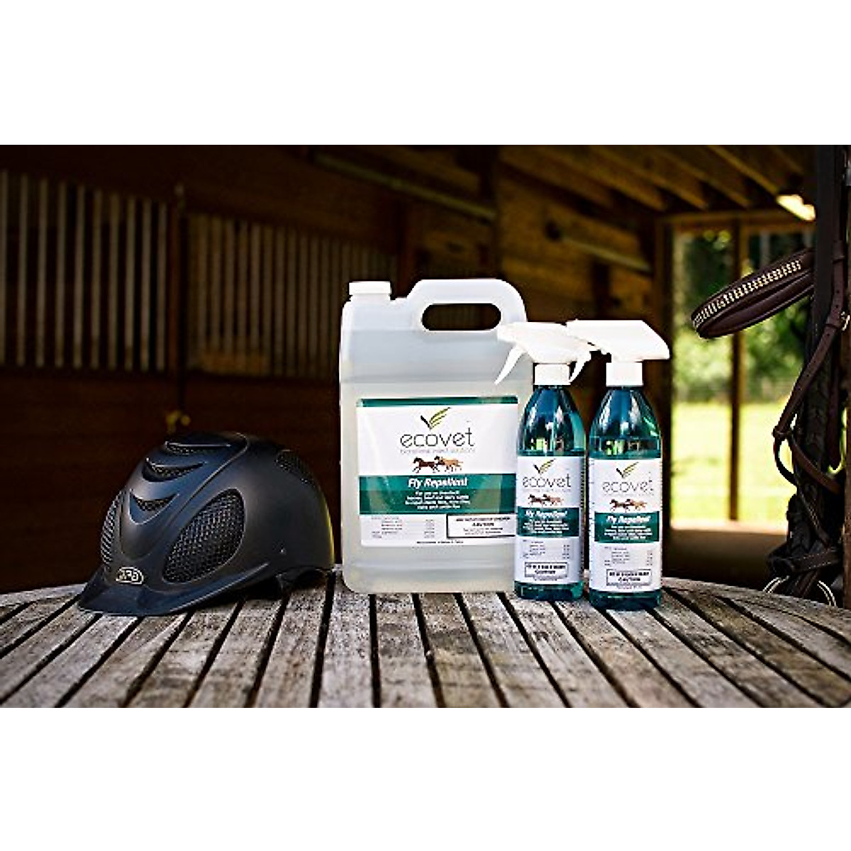 ECOVET Horse Fly Spray Repellent/Insecticide (Made with Food Grade Fatty acids), 18 oz