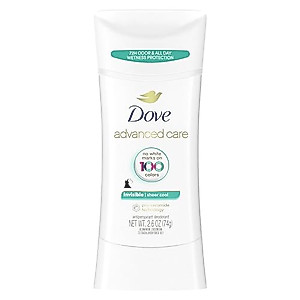 Dove Advanced Care Antiperspirant Deodorant Stick Sheer Cool Anti-stain antiperspirant deodorant for soft underarms All-day sweat and 72-hour odor protection 2.6 oz