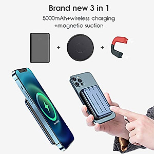 Crelander LED Laptop Backpack Knight Motocycle Storage Bag Dynamic Daypack with 5000mah Wireless Power Bank