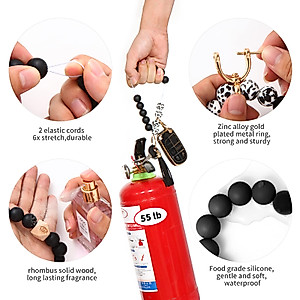 QfungYe For Jeep Accessories Wristlet Key Fob Cover, Anti-Fingerprint Special TPU Key Case，Compatible With Grand Cherokee Renegade Dodge RAM Durango Challenger Chrysler 200 300 Fiat Smart(Black)