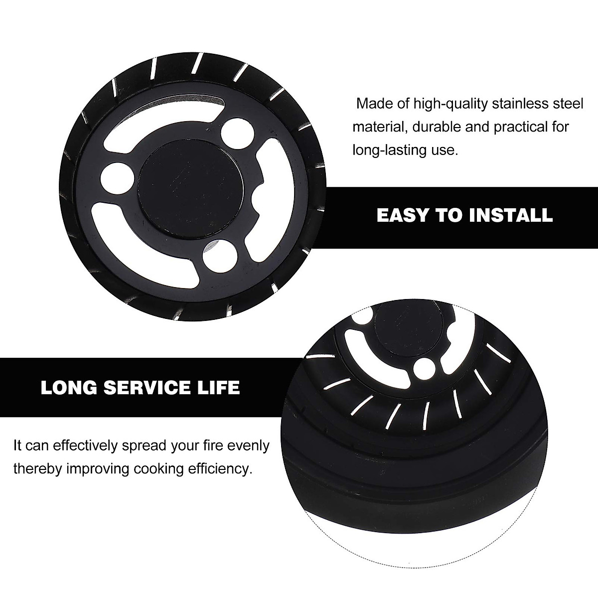 Hemoton 1Pc Gas Stove Cover Stove grates Coffee Kettle stovetop Gas Range Cover Gas Burner Ring cast Iron Stove Grate Stove Plate Covers Range grates Steel Cover Metal Stainless Steel