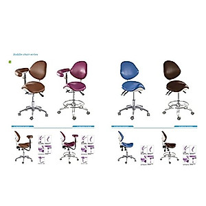 APHRODITE Standard Dental Mobile Chair Saddle Doctor's Stool PU Leather Dentist Chair from Aries Outlets