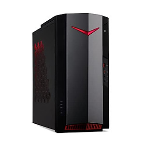 Acer Nitro 50 Gaming Desktop, Intel Core i5-12400F, NVIDIA GeForce GTX 1650, 32GB RAM, 512GB PCIe SSD + 1TB HDD, HDMI, RJ45, Wired KB & Mouse, Wi-Fi 6, Windows 11 Home, Black, (Nitro N50-640)