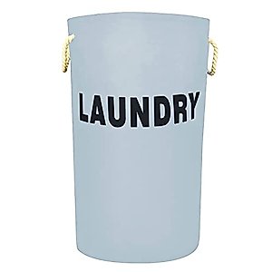 YYYCMY Freestanding Laundry Hamper Basket,85L Collapsible Large Laundry Bag Blanket Basket, Folding Washing Bin for Dirty Clothes Toys in Laundry Room Organization & Storage (grey)