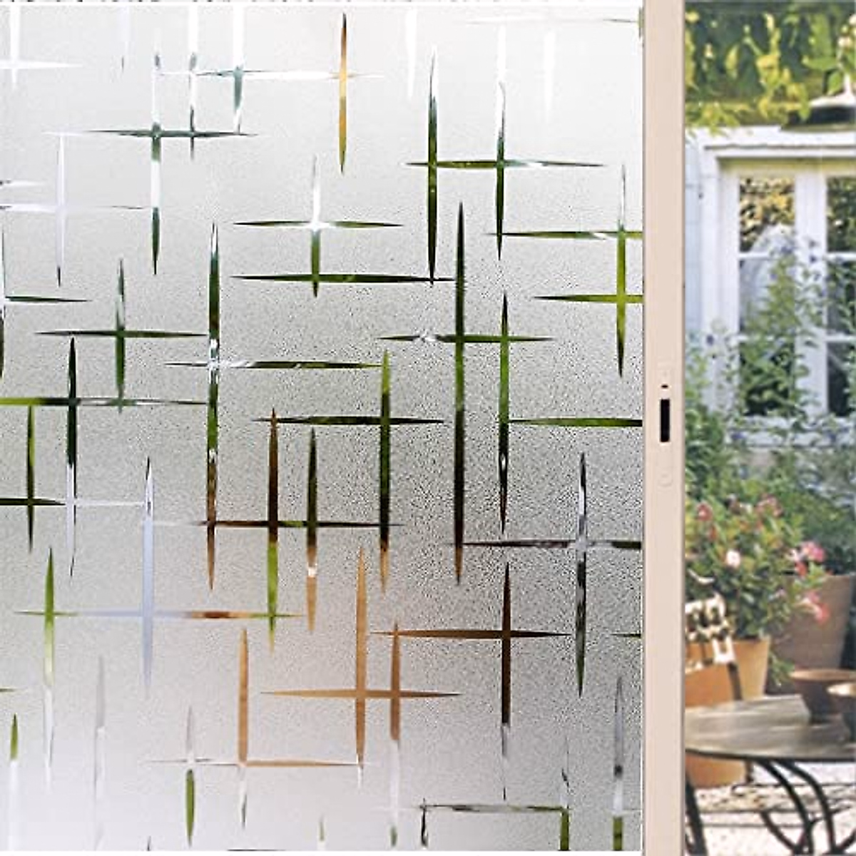 YUTR Frosted Privacy Window Film Glass Self Adhesive Glass Film Matte Static Protection Window Stickers (Color : As Shown, Size : 60x200cm)