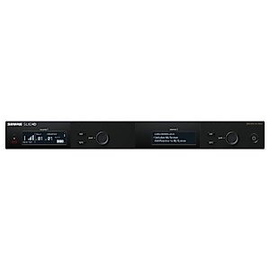 Shure SLXD4 Dual Channel Receiver - for use with SLX-D Digital Wireless Microphone Systems, Transmitters Sold Separately | G58 Band (SLXD4D=-G58)