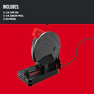 CRAFTSMAN Chop Saw, 14 inch, 15 Amp, Corded (CMEM2500)