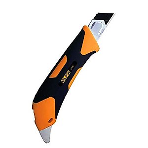 OLFA 1072198 LA-X 18mm Fiberglass Rubber Grip Heavy-Duty Utility Knife(New Version)
